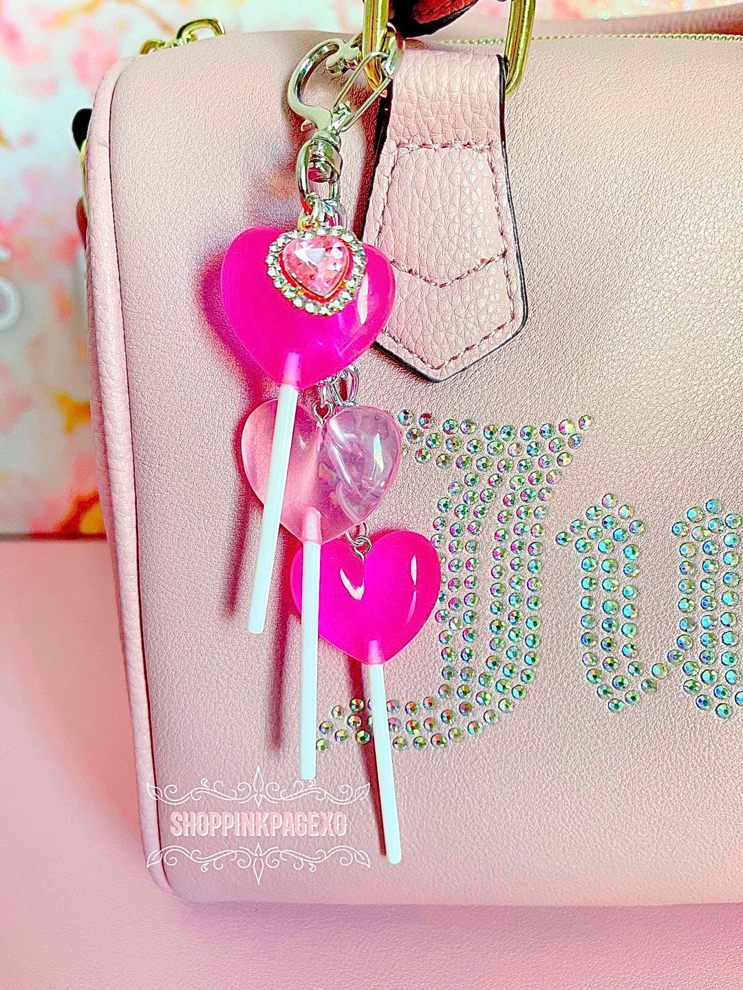 Heart Lollipops Keychain - Etsy