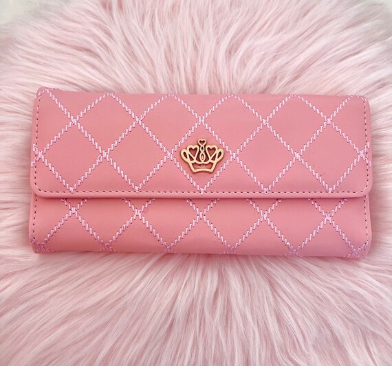 Pastel Wallets With Gold Crown in Center. | Etsy