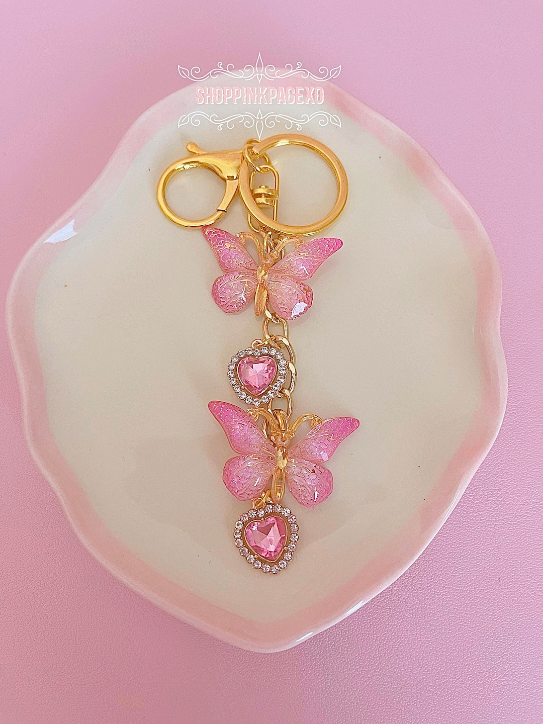 Butterfly Keychain L - Etsy
