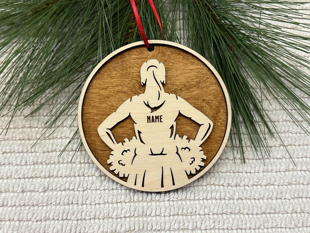 Cheerleading Ornament, Cheer Ornament, Custom Cheer Ornament ...