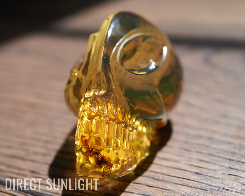 Authentic Natural Blue Green Amber Dominican Alien Skull - Etsy
