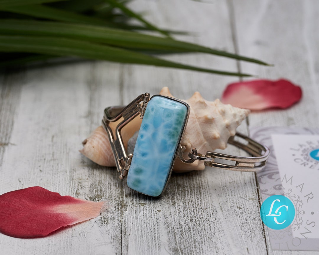 Larimar Dominican Bracelet Stones Perfect Gift for Mother's Day ...