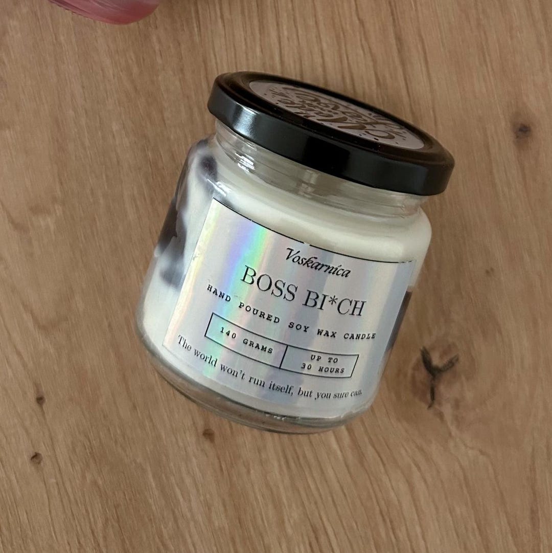Boss Bi*ch Candle: Command Attention With Sophistication | Bold Floral ...