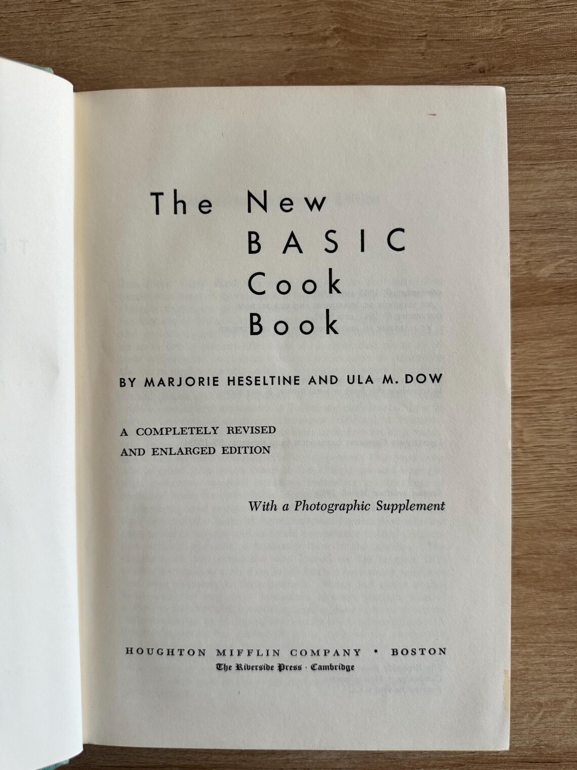 The New Basic Cook Book - Etsy
