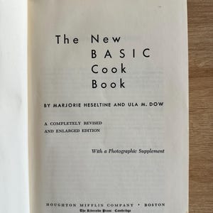 The New Basic Cook Book - Etsy