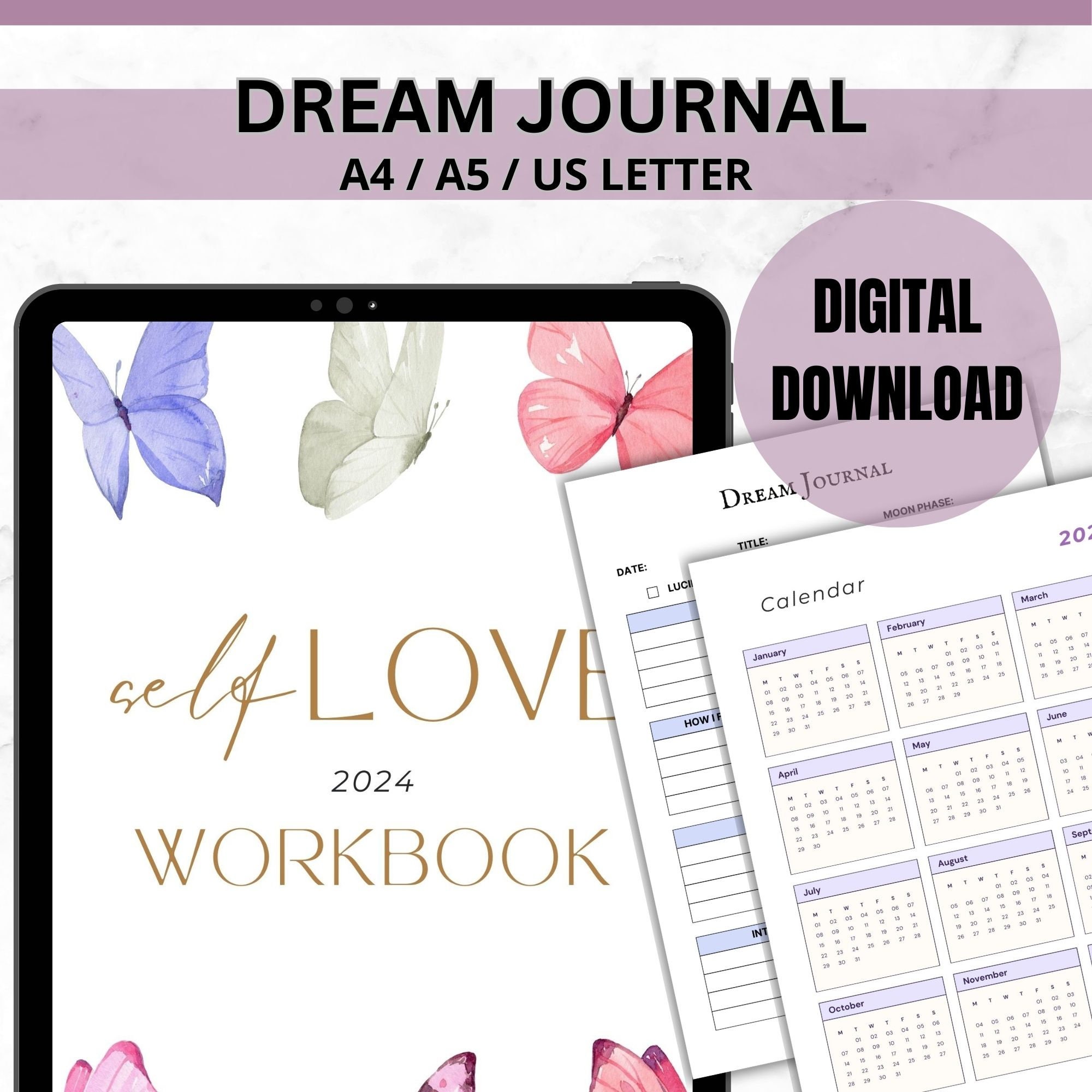 Self-care Workbook, Self-care Planner, Printable Mindfulness Workbook ...