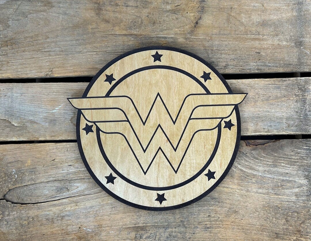 Superhero Logo, Wooden Superhero Sign, Superhero Wall Hanging - Etsy