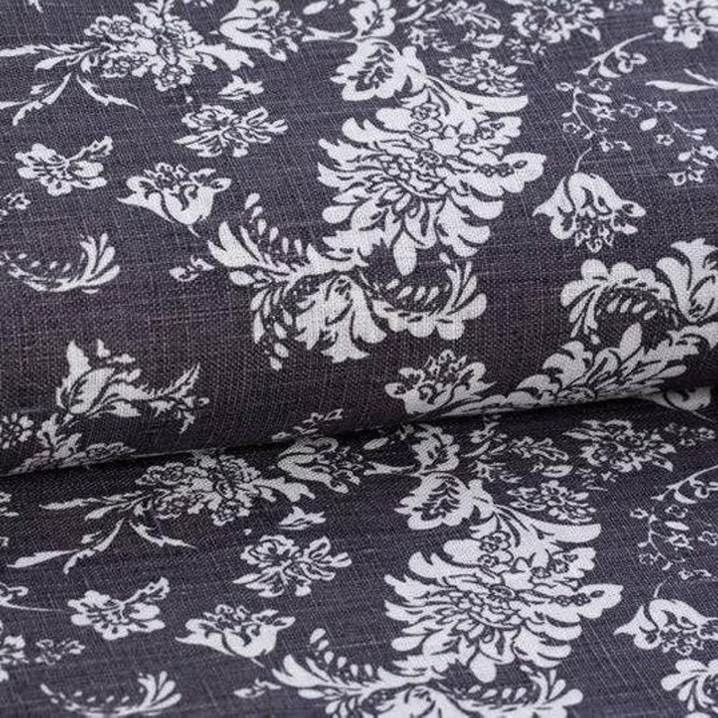 Floral Linen Fabric - Etsy