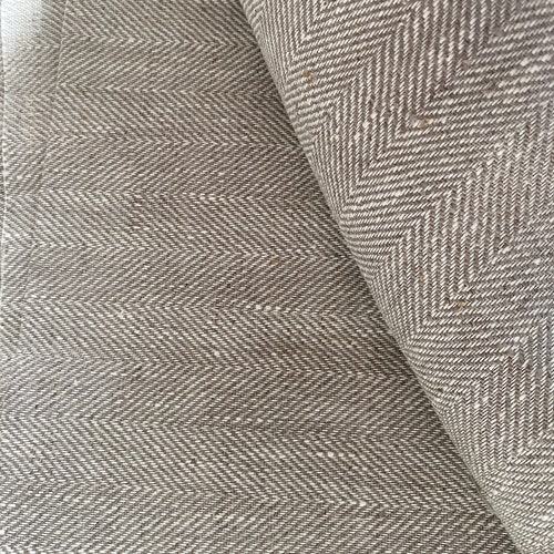 Herringbone Linen Fabric Natural Linen Fabric Home Décor - Etsy