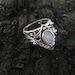 Delicate Antique Silver Victorian Edwardian Gothic Moonstone Ring - Etsy
