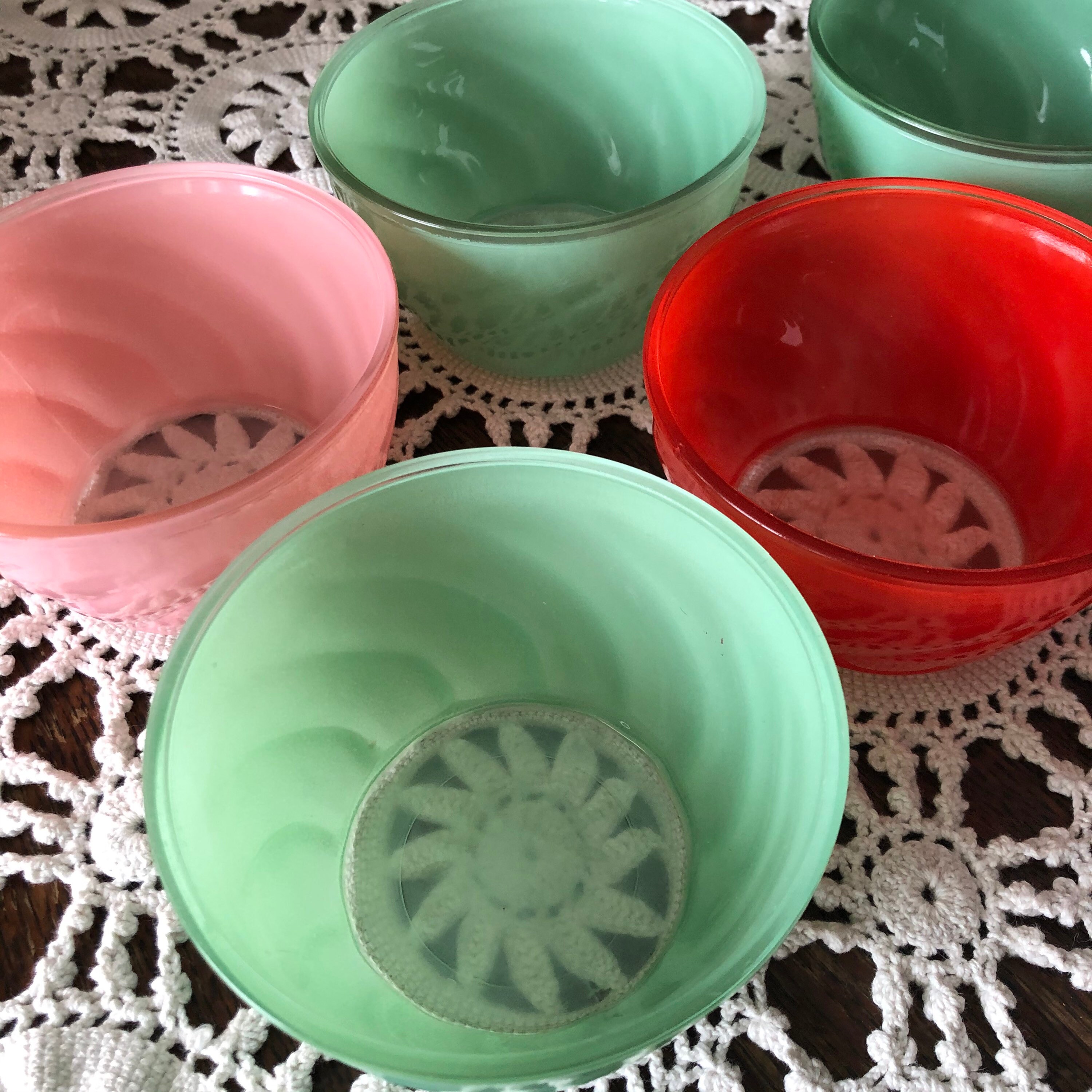 Vintage Ice Cream Sherbet Bowls Set of 5 Vintage - Etsy