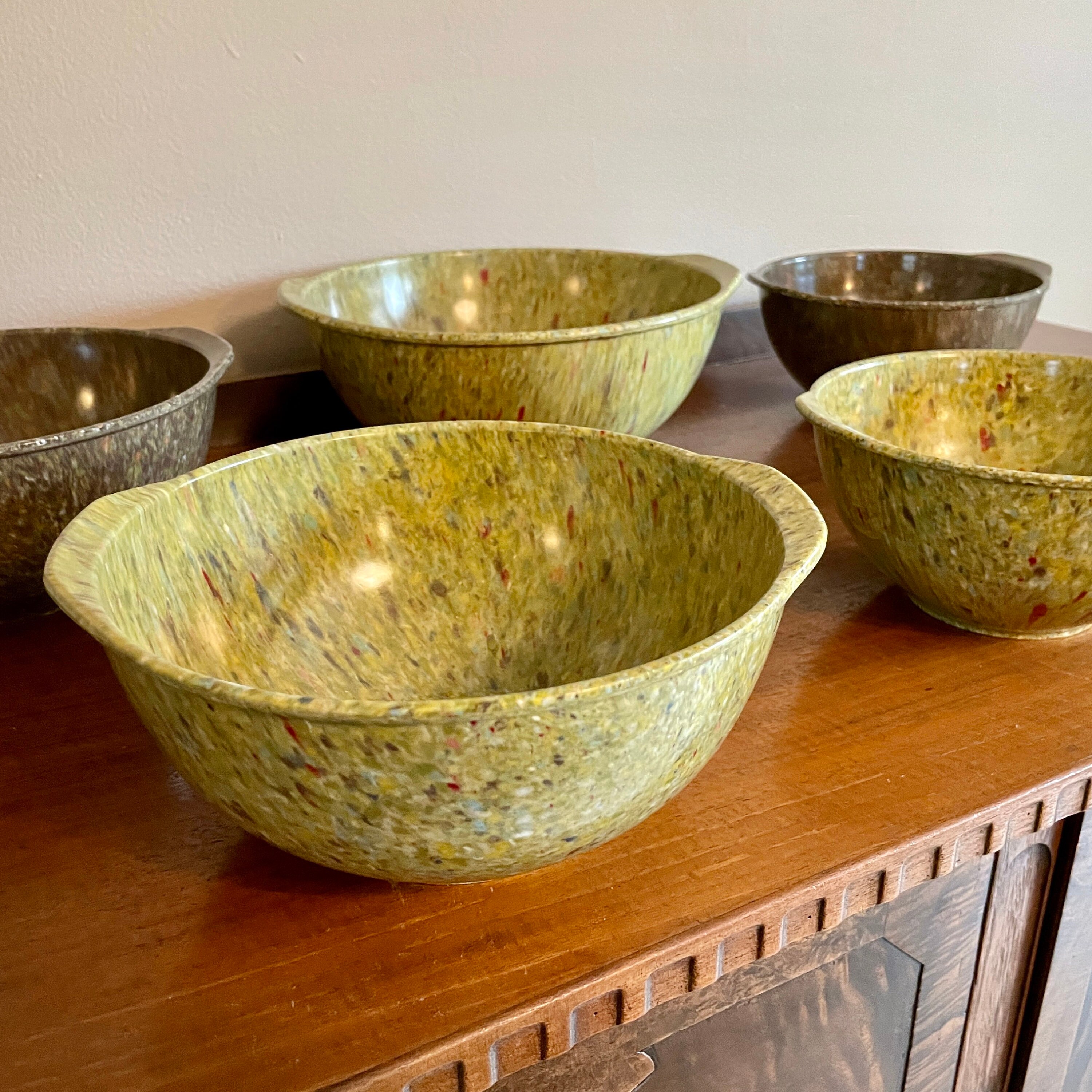 Vintage Confetti Bowls