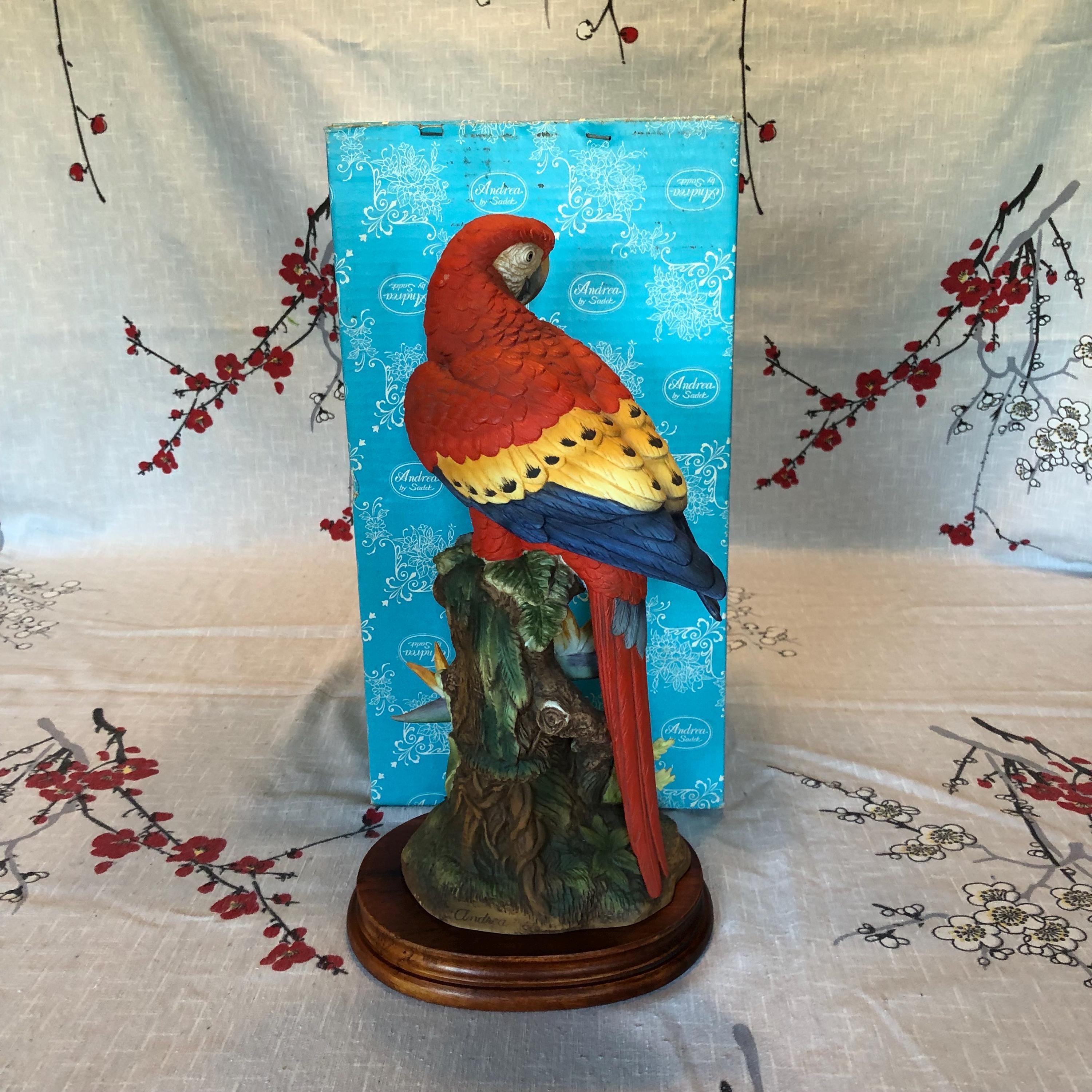 Andrea by Sadek Scarlet Macaw #6811 1983 Vintage - Etsy