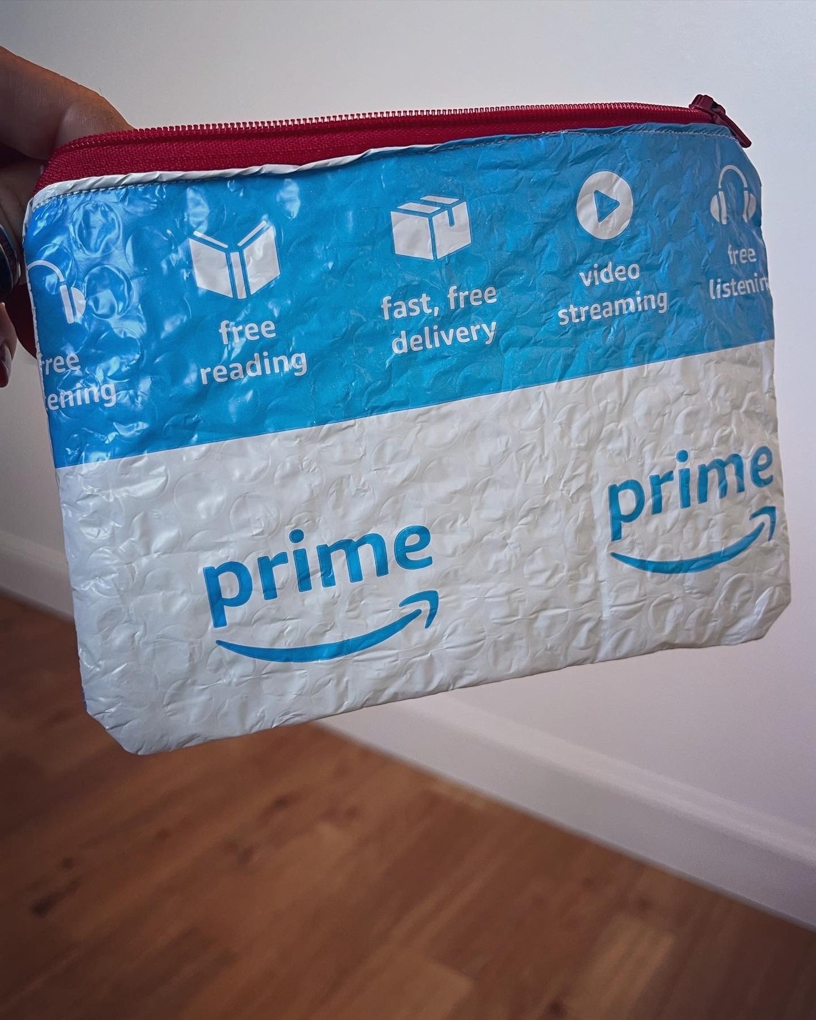 Recycled Amazon Shipping Bag - Zip Pouch - Etsy
