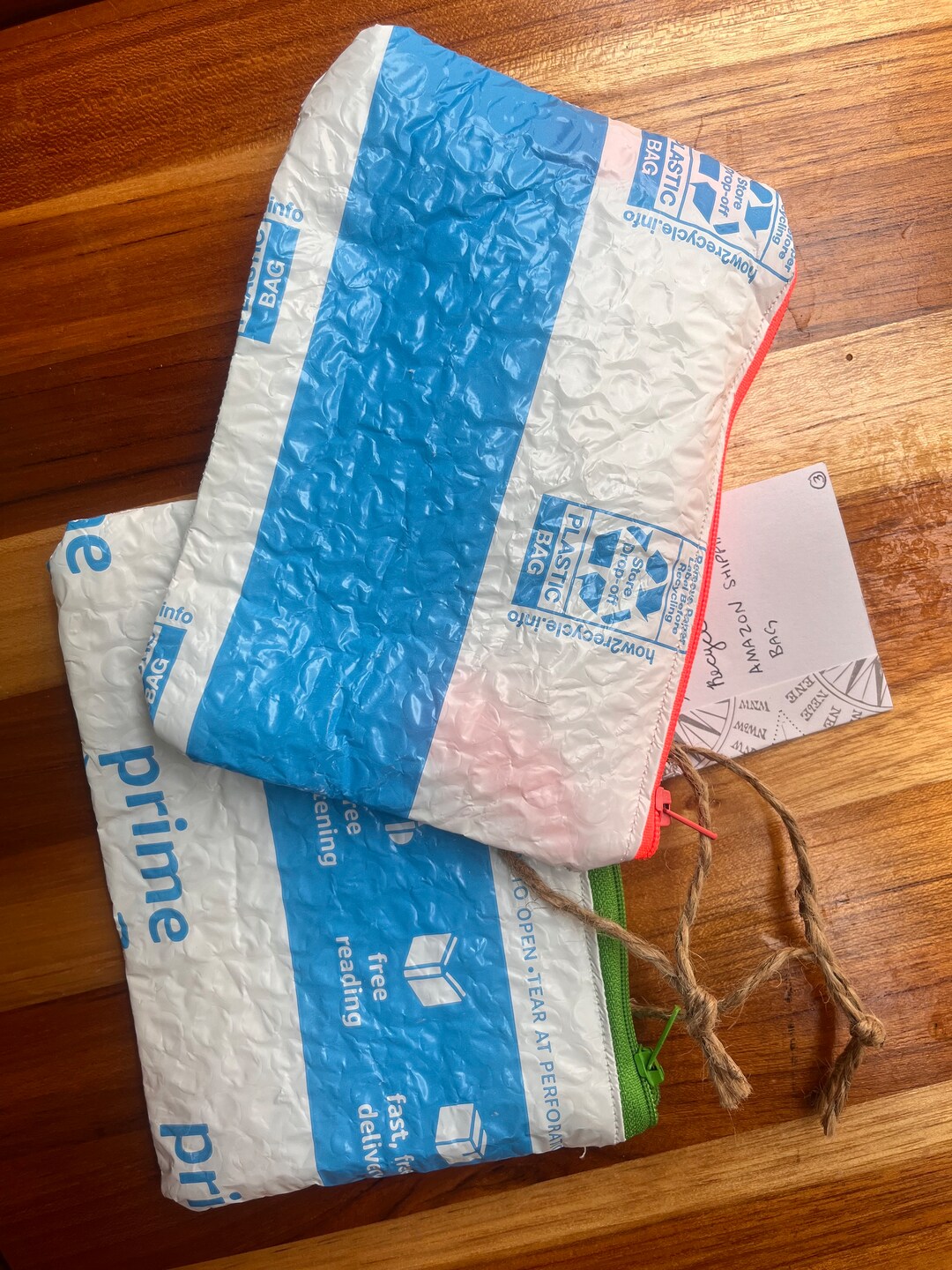 Recycled Amazon Shipping Bag - Zip Pouch - Etsy