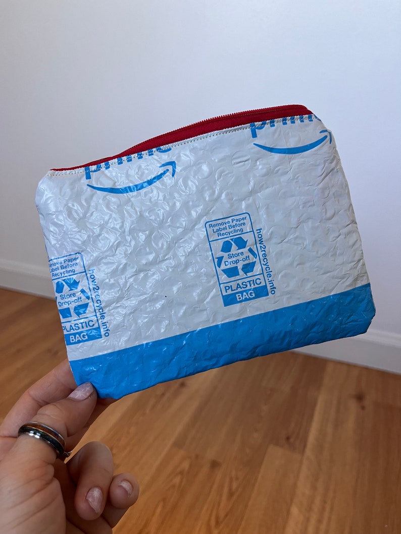 Recycled Amazon Shipping Bag - Zip Pouch - Etsy