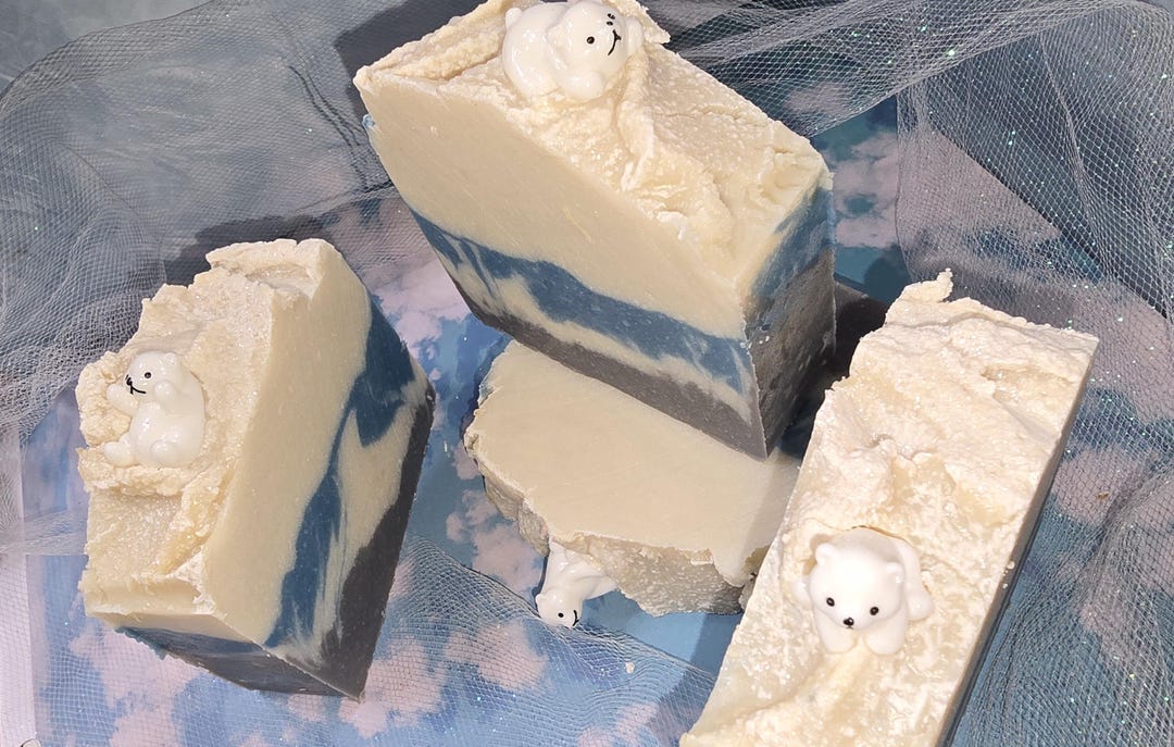Glacier Frost Soap / Spearmint Bar Soap / Peppermint Soap / Natural ...