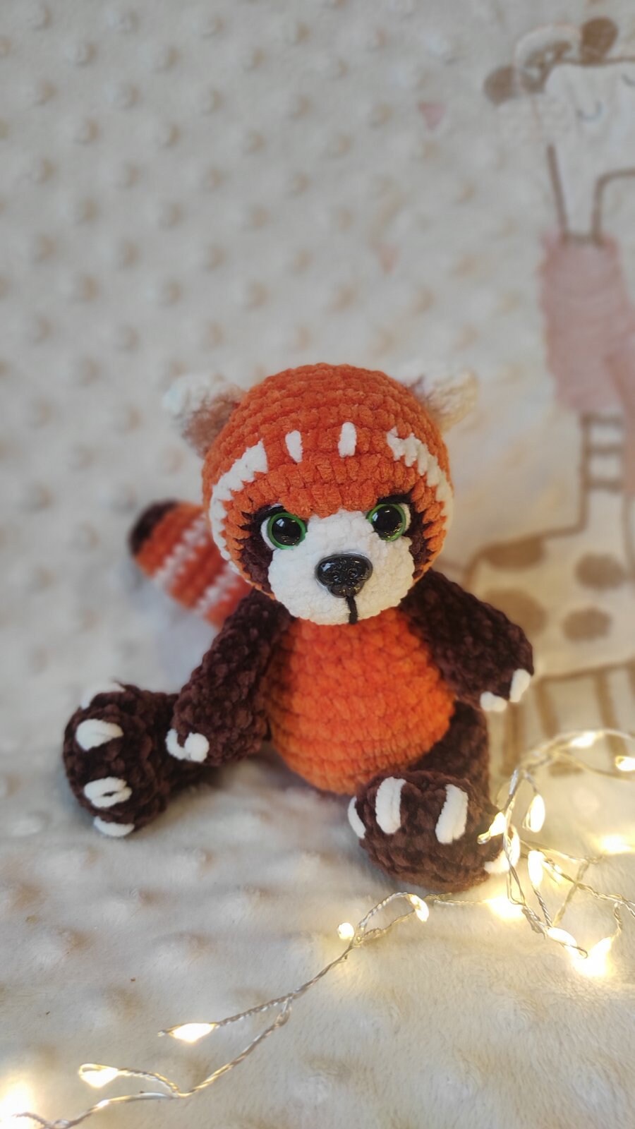 Crochet Red Panda cute Plush Panda Amigurumi Red Panda Panda Diy Toy ...