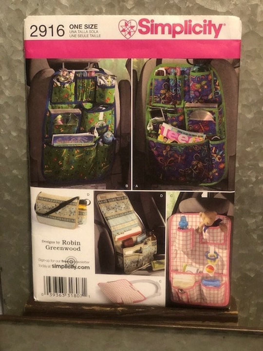 Simplicity Car Organizers Pattern 2916 | Car Organizers - Etsy