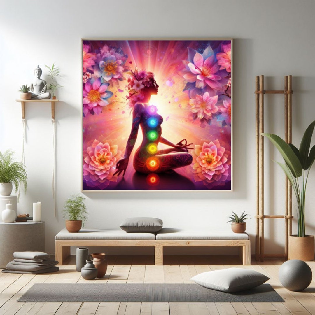 Spiritual Poster, Beautiful Art Print, Spiritual Gift, Chakra Poster ...