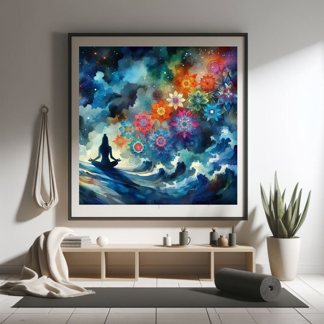 Spiritual Poster, Beautiful Art Print, Spiritual Gift, Chakra Poster ...