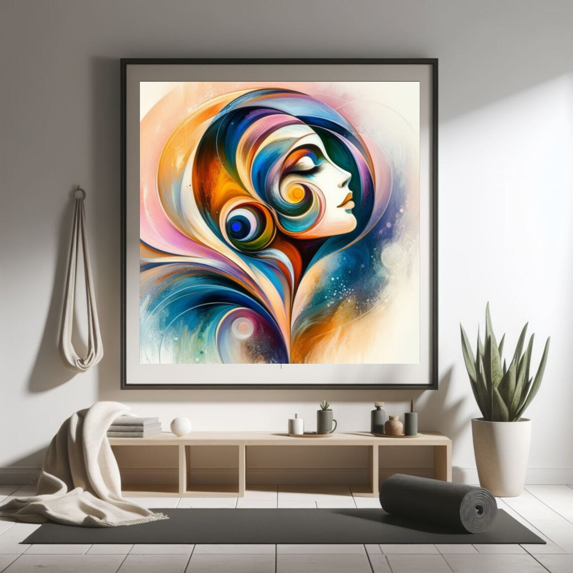 Beautiful Woman Poster, Yoga Wall Art Poster, Meditating Poster, Good ...