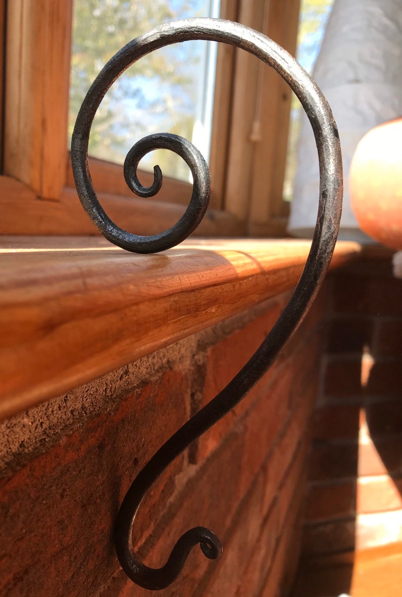 Hand Forged Mantle Piece Hook | Etsy