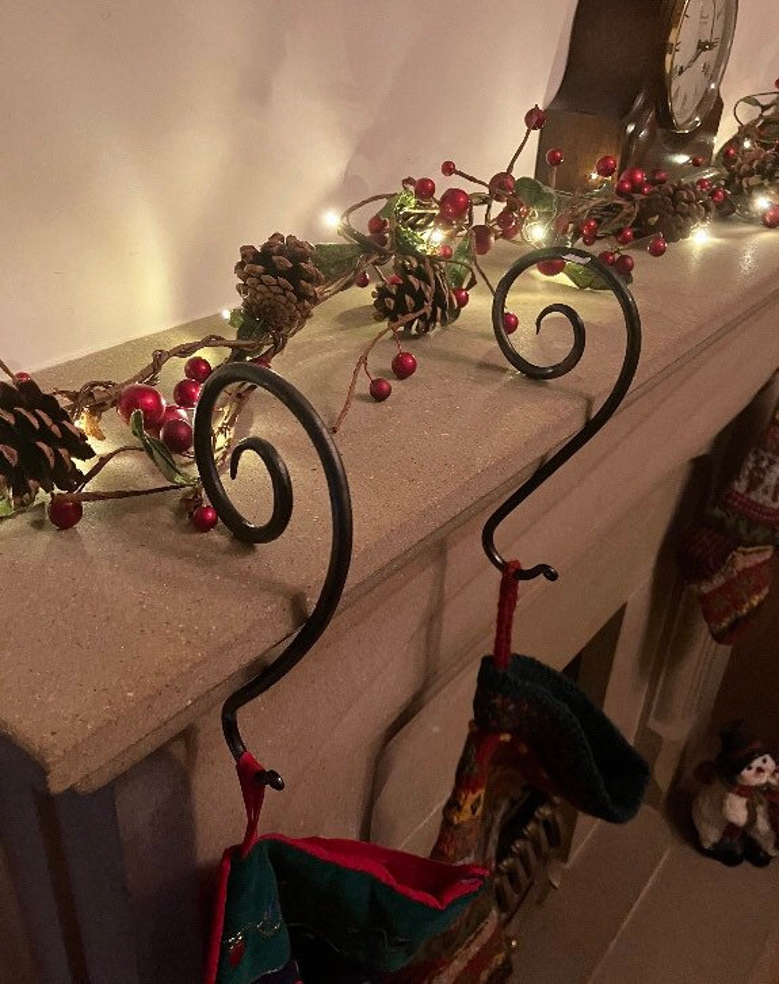 Hand Forged Mantle Piece Hook - Etsy