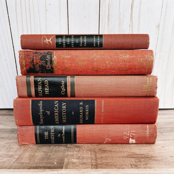 Red and Black Books - Etsy