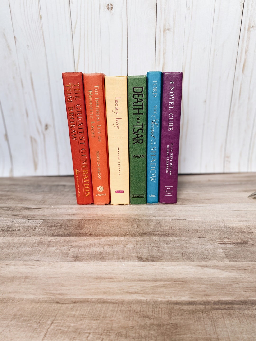 Rainbow Book Set, Rainbow Book Stack, Beautiful Book Stack, Rainbow ...