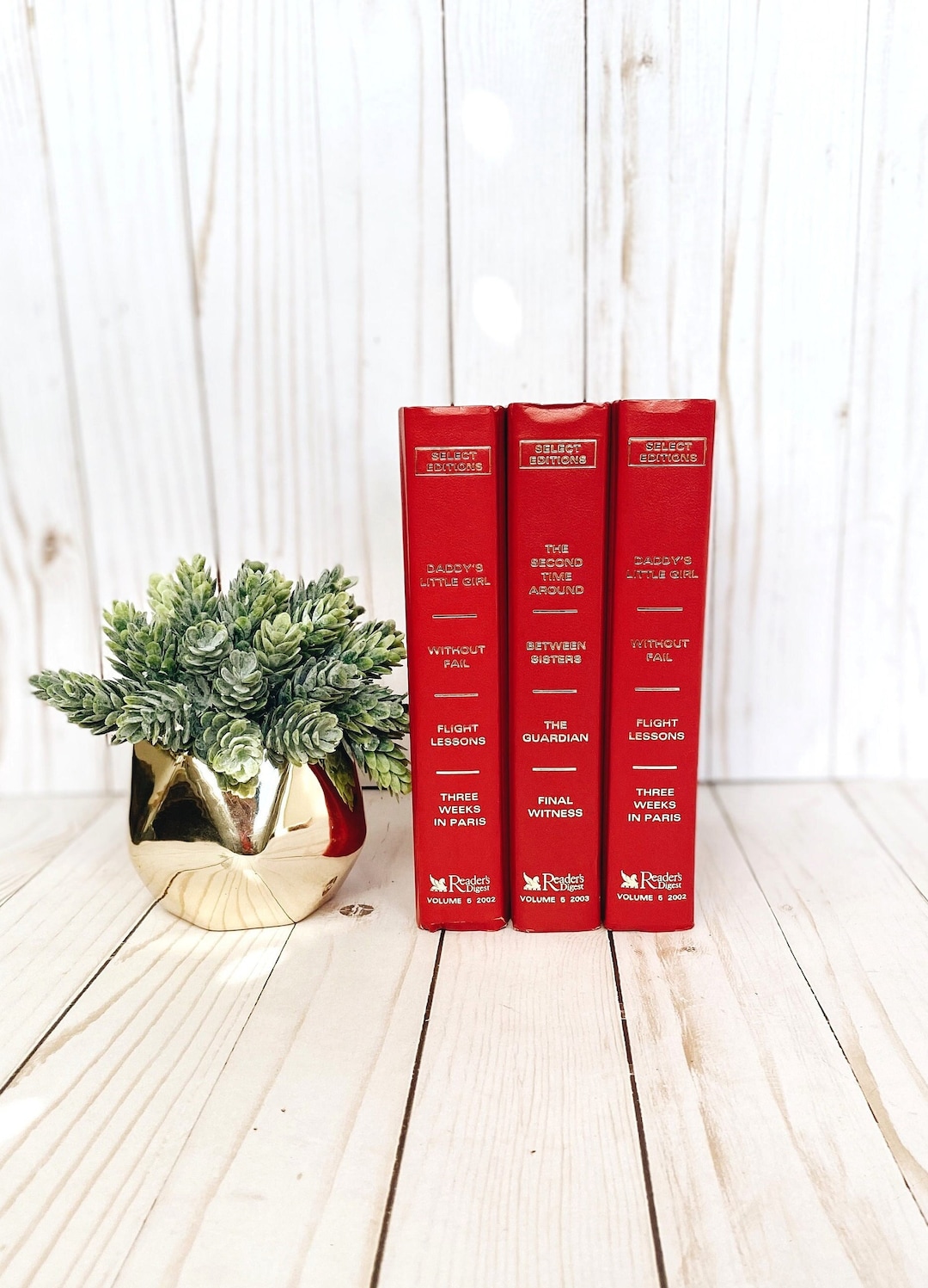 Red Reader's Digests, Red Books, Christmas Red, Red Decorative Books ...