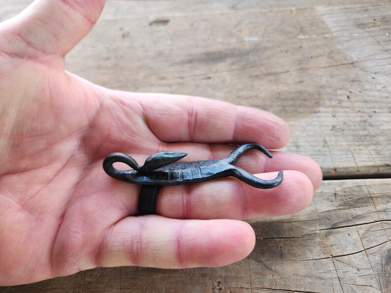 Hand Forged Iron Scorpion Pendant - Etsy