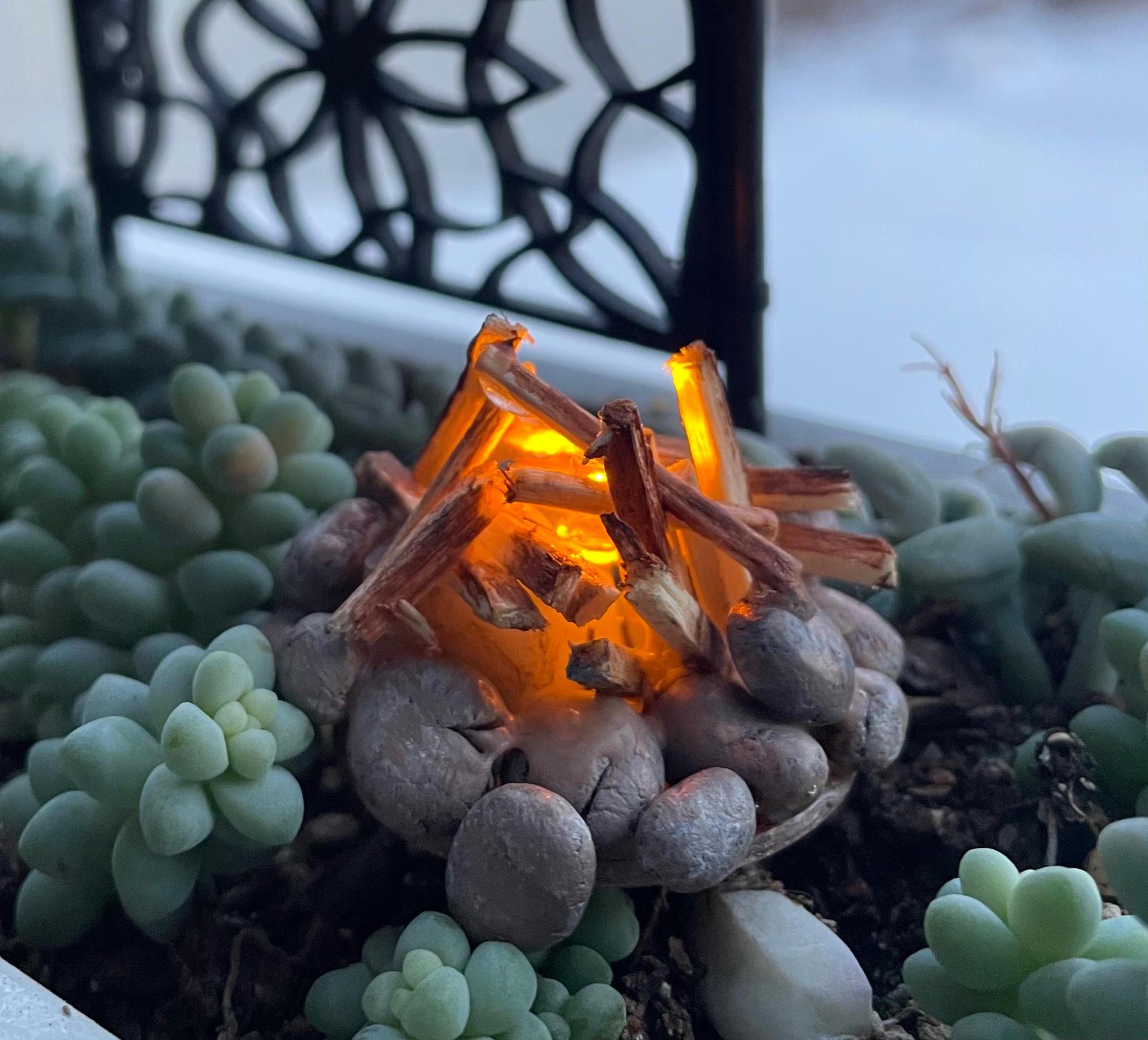 Mini Light up Campfire - REALLY WORKS! Miniature Campfire/ Doll ...