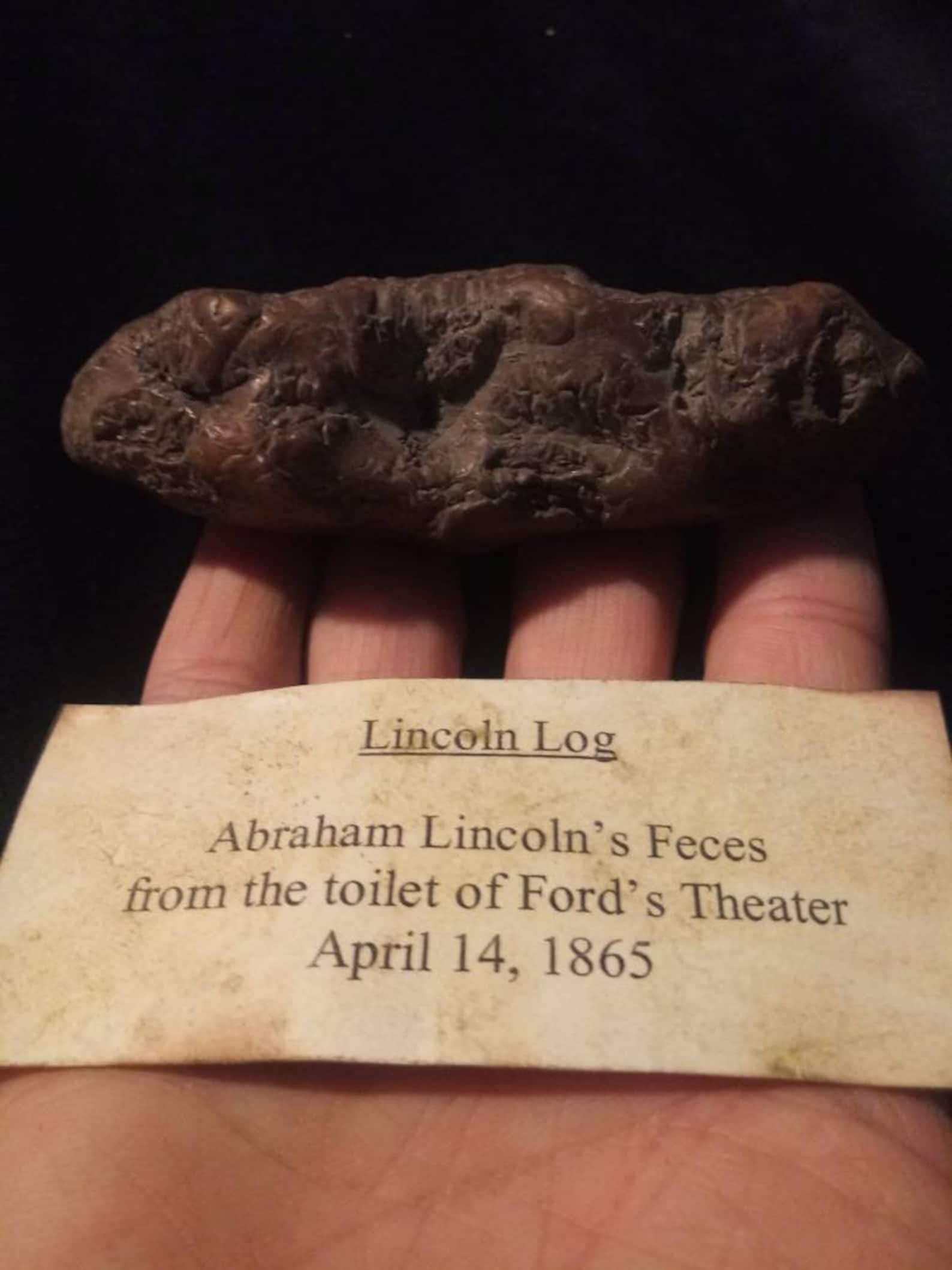 Abraham Lincoln's Last Poo Lincoln Log Sculpture Sideshow Gaff - Etsy