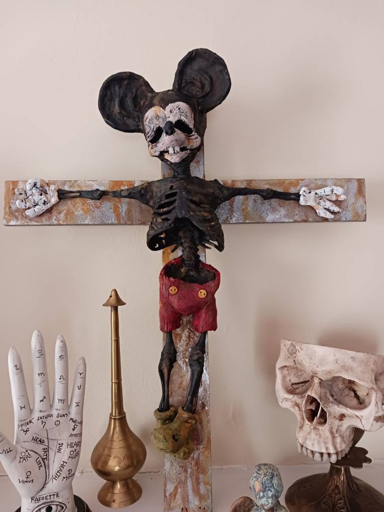 Rat Christ Ooak Cursed Crucifix Sculpture - Etsy Canada