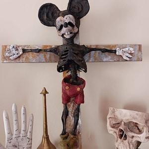 Rat Christ Ooak Cursed Crucifix Sculpture - Etsy Canada
