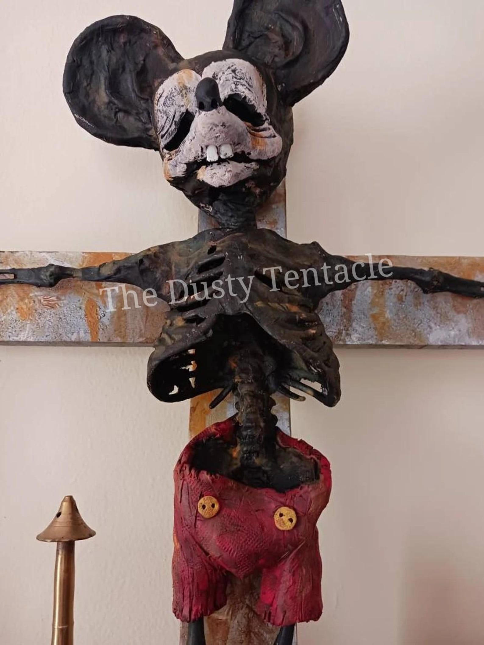 Rat Christ Ooak Cursed Crucifix Sculpture - Etsy