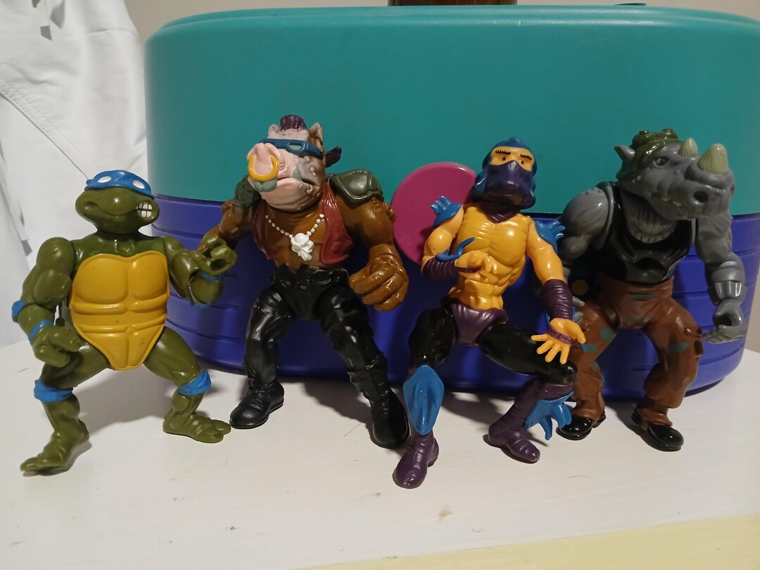 Lot of 4 Vintage TMNT Figures - Etsy