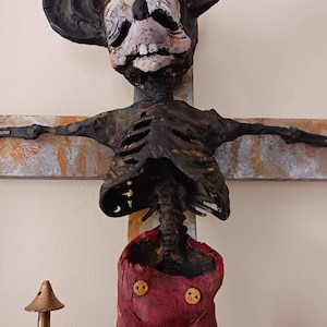 Rat Christ Ooak Cursed Crucifix Sculpture - Etsy Canada