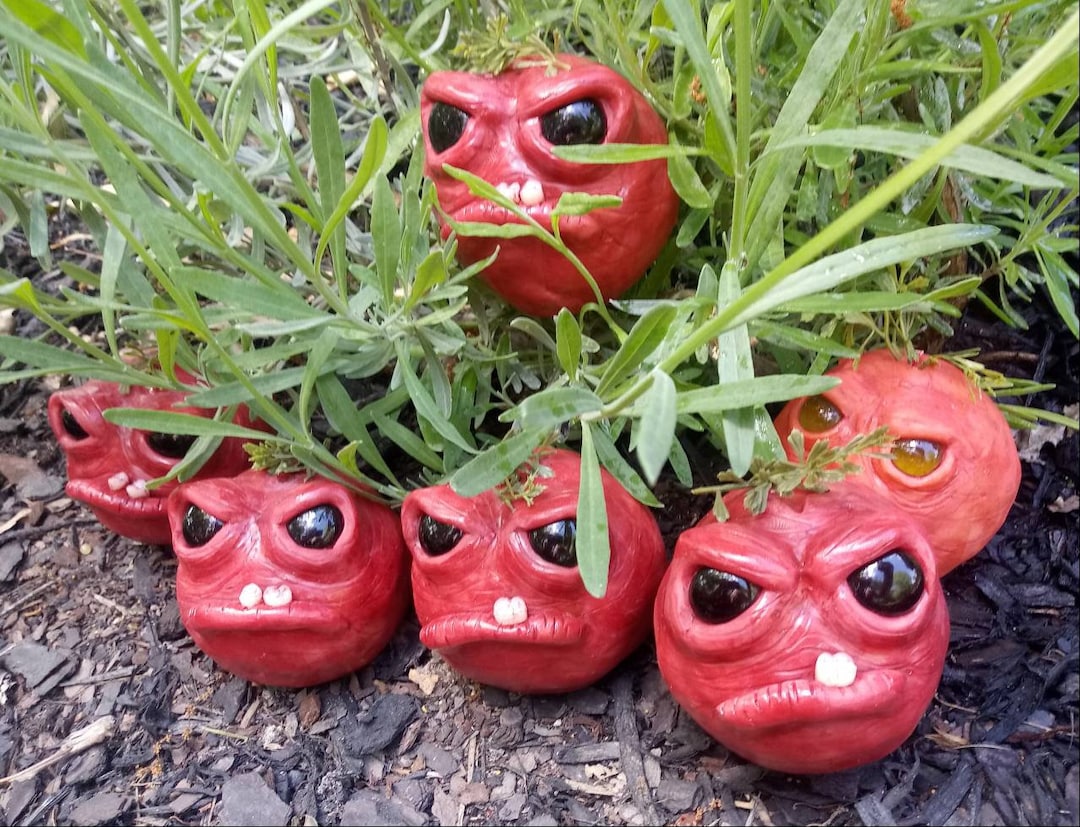Attack of the Killer Tomatoes Inspired Grumpy Tomato Sculpture - Etsy