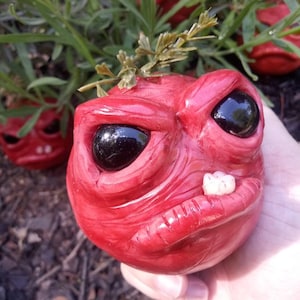 Attack of the Killer Tomatoes Inspired Grumpy Tomato Sculpture - Etsy