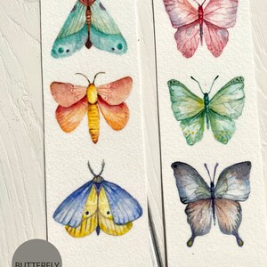 Original Watercolor Bookmarks Sets of 2 Watercolor Paintings - Etsy