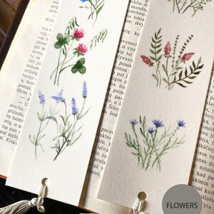 Original Watercolor Bookmarks Sets of 2 Watercolor Paintings - Etsy