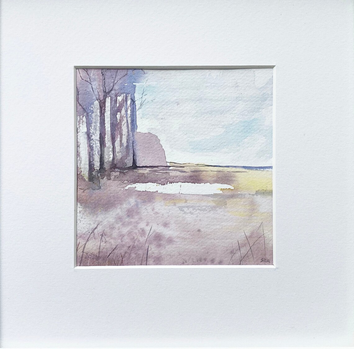 Framed ORIGINAL Artwork Watercolor Mini Painting Handmade - Etsy