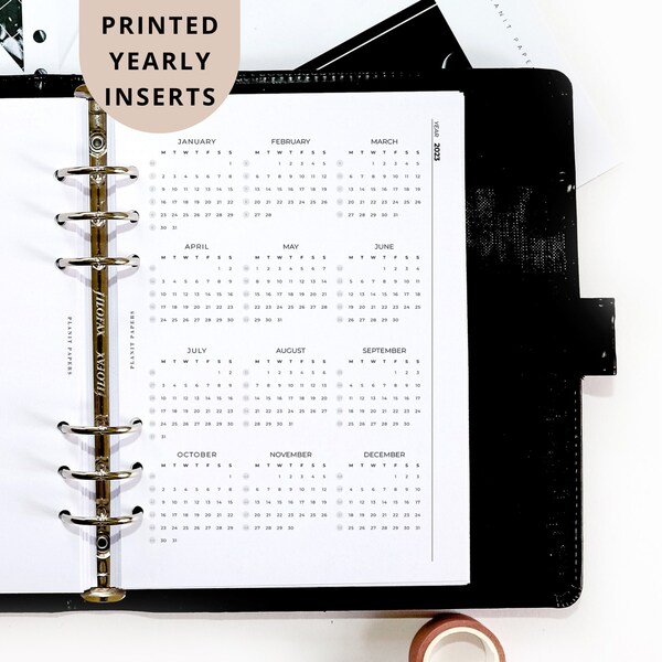 Yearly 2024 Planner One Page - Etsy UK