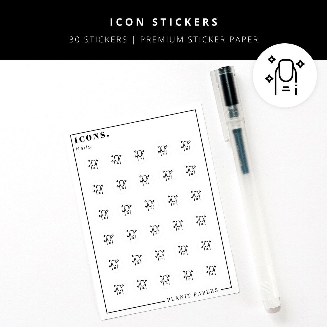 STICKERS Nail Appointment Planner Stickers Functional Stickers Beauty ...