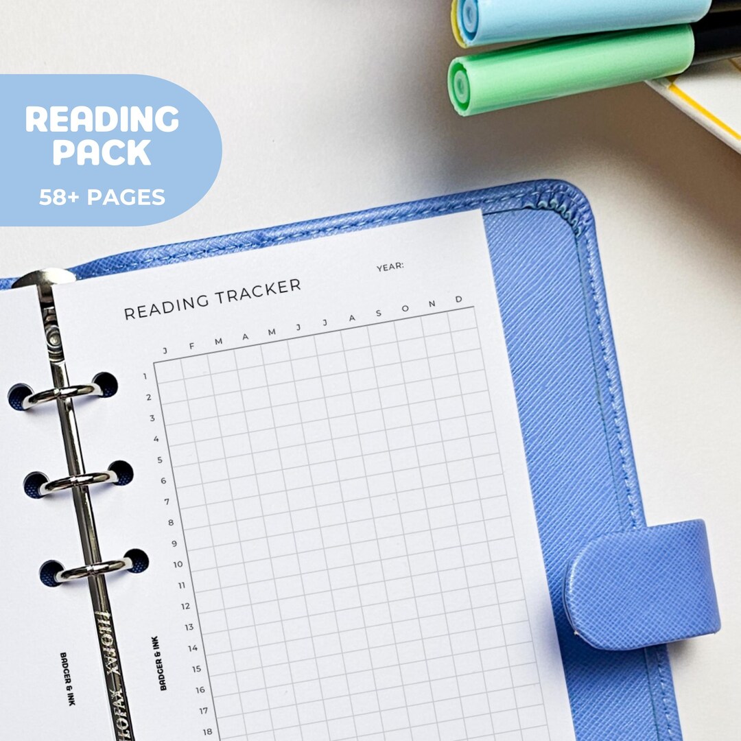 PRINTED Personal Reading Journal Inserts | Book Review Inserts | Book ...