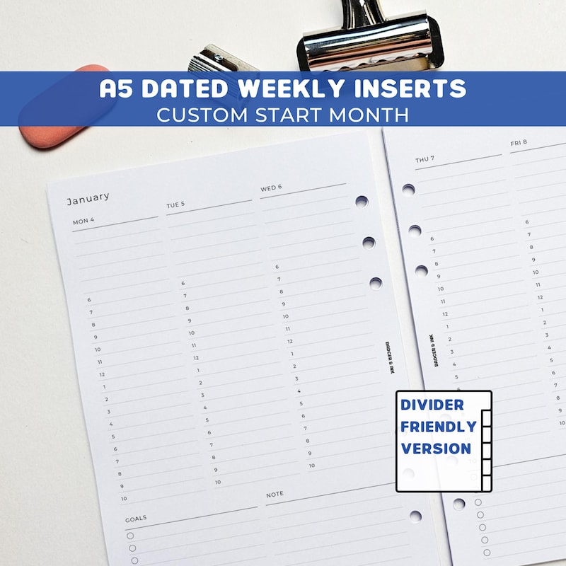Custom Filofax Insert - Etsy UK