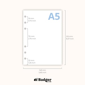 PRINTED A5 Monthly Planner Inserts | Separable | 6 Ring Binder | Disc ...