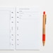 PRINTED Personal Course Overview Inserts | 6 Ring Binder | Academic ...